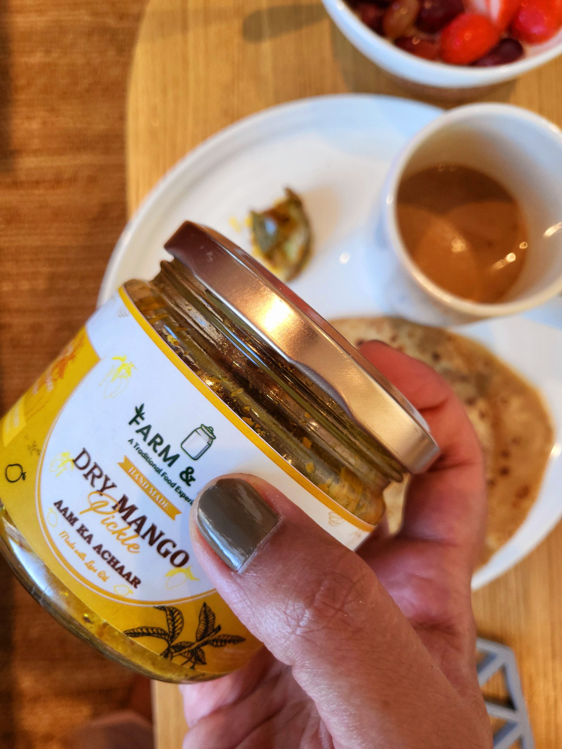 Buy homemade style dry mango pickle - Farm & Me